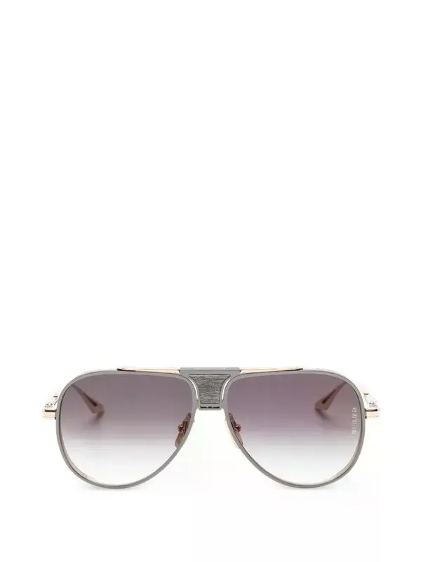 Dita Pilot Clip Sunglasses - Silver