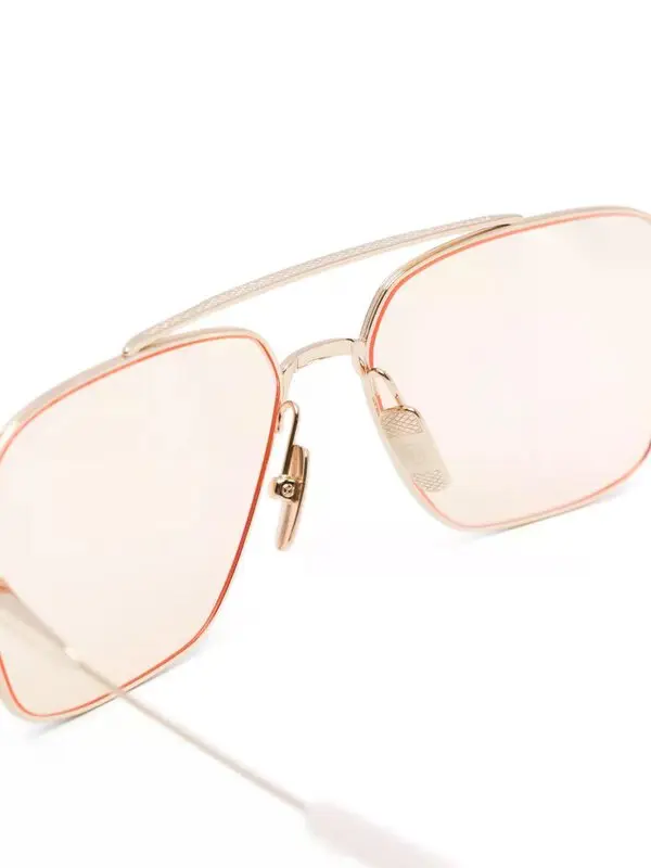 Dita Flight Seven Pilot Sunglasses - Gold