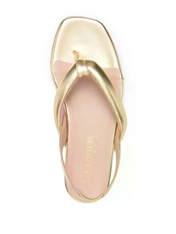 GIABORGHINI Thong Slingback Sandals