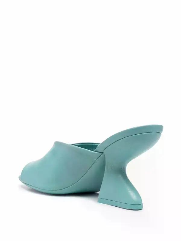 FERRAGAMO F-heel Leather Sandals