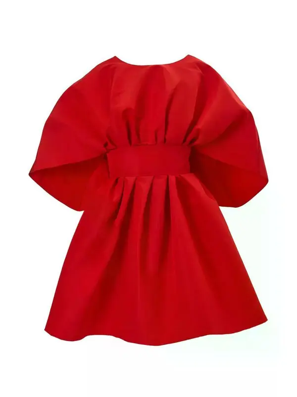 Carolina Herrera Fan Mini Dress - Red