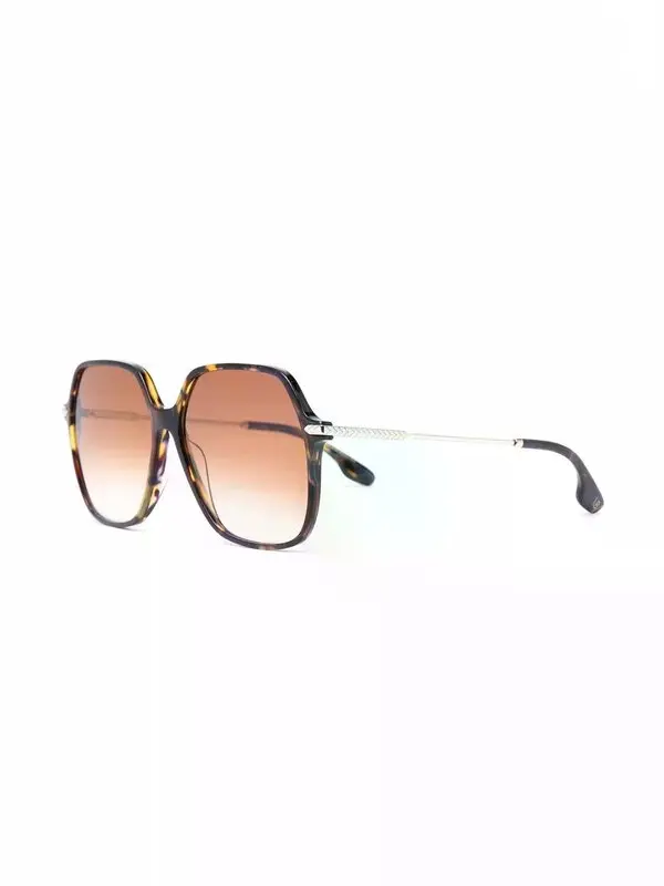Victoria Beckham Tortoiseshell Oversized Sunglasses