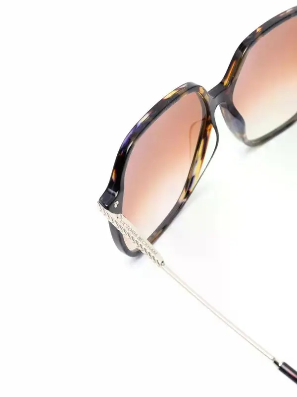 Victoria Beckham Tortoiseshell Oversized Sunglasses