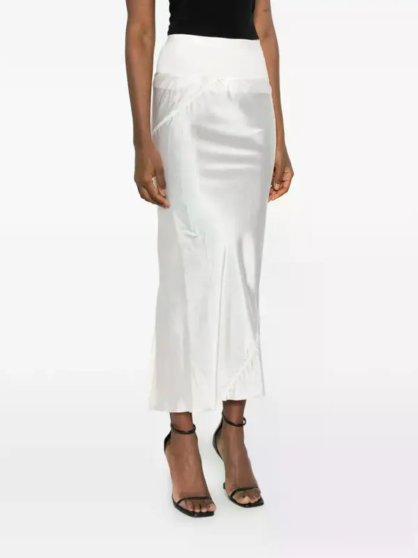 Rick Owens Gathered Midi Skirt