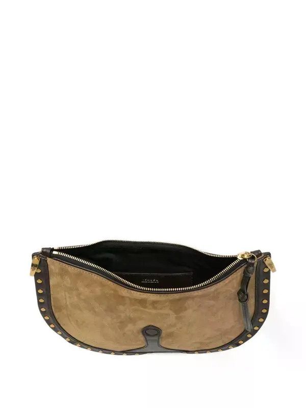 Isabel Marant Étoile Oskan Buckle Leather Shoulder Bag - Neutrals