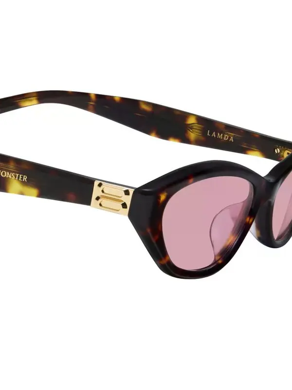 GENTLE MONSTER Geometric Frame Sunglasses - Brown