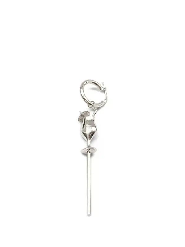MAISON MARGIELA Single Cocktail Earring - Silver