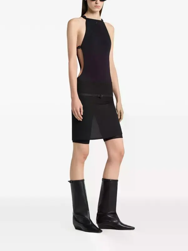 COURREGES Belted Layered Skort