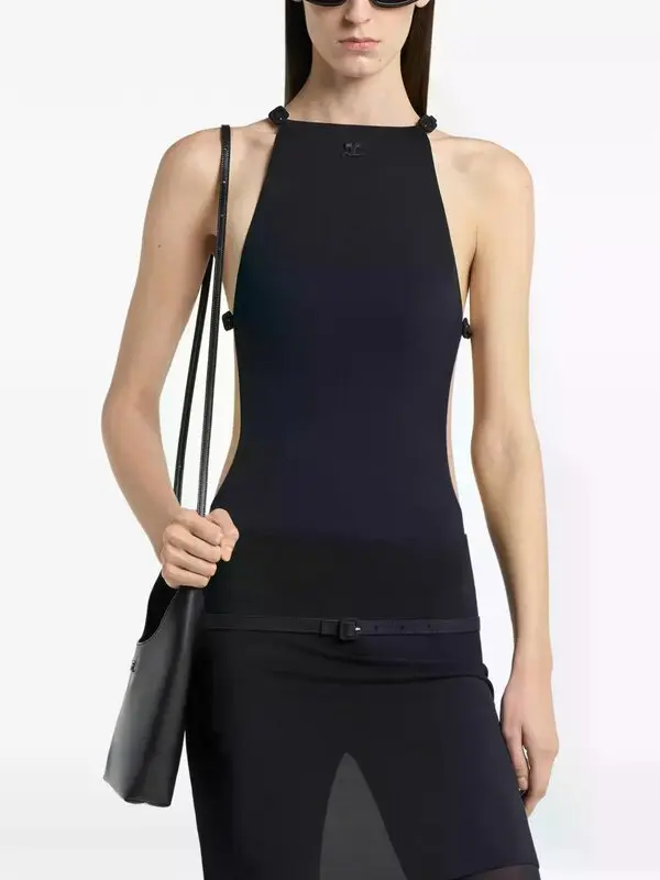 COURREGES Belted Layered Skort