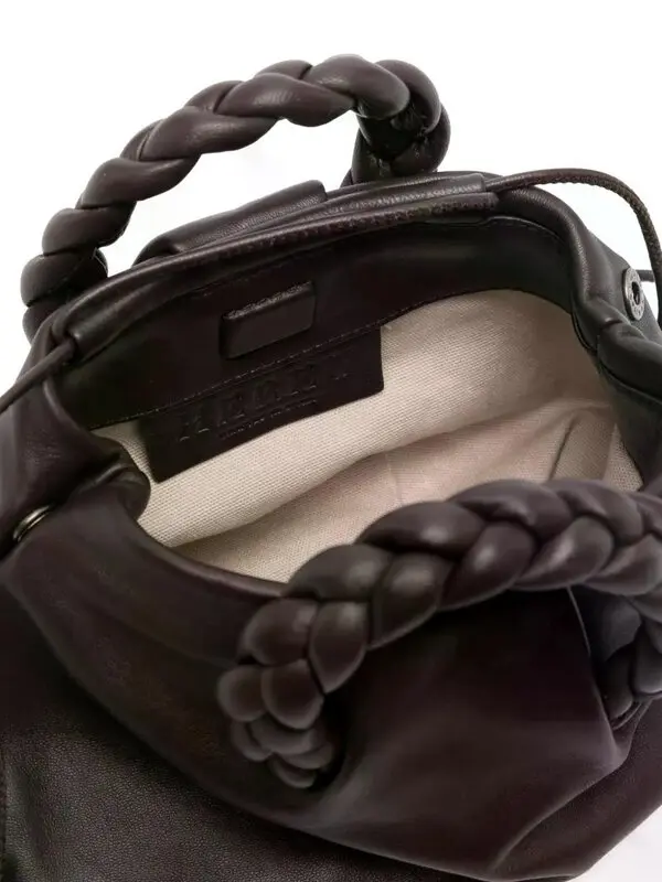 Hereu Small Bombon Leather Tote - Brown