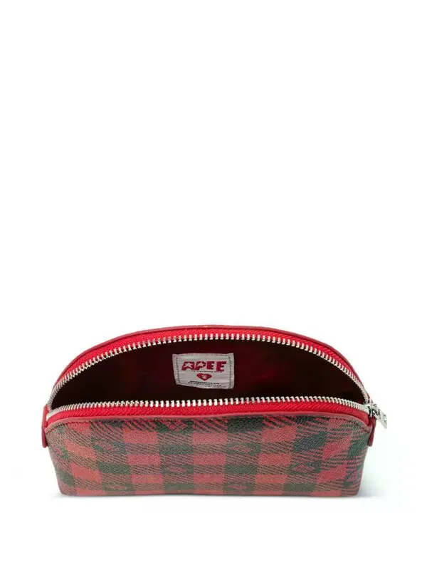 AAPE BY *A BATHING APE Checked Makeup Bag