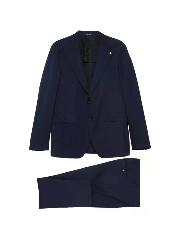 Tagliatore Pin-detail Suit - Blue