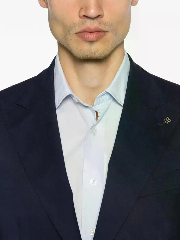 Tagliatore Pin-detail Suit - Blue