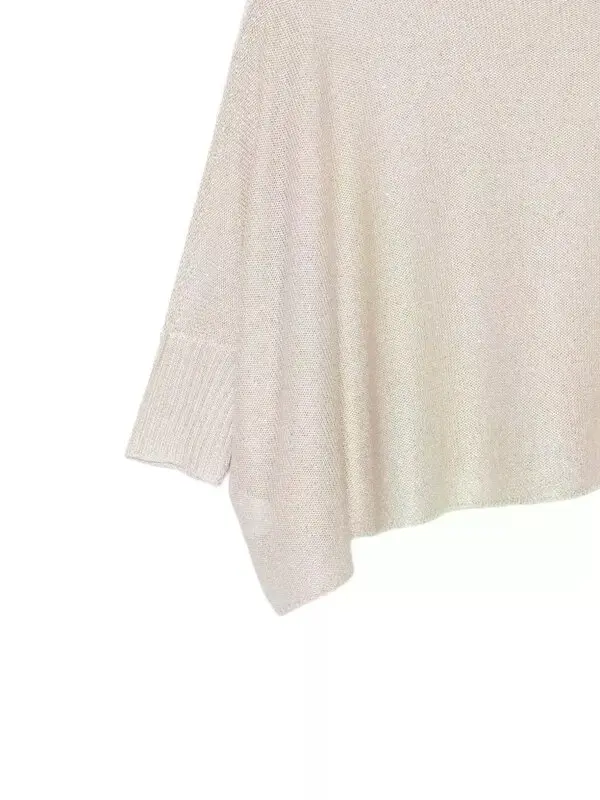 LE TRICOT PERUGIA Boat-neck Short Sleeve Sweater