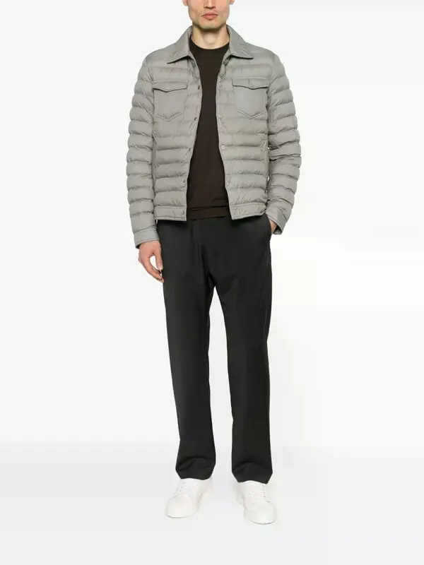 Herno Buttoned Jacket With Pockets - Grey