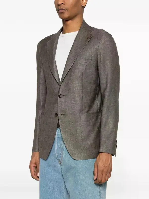 Tagliatore Single-breasted Blazer - Brown