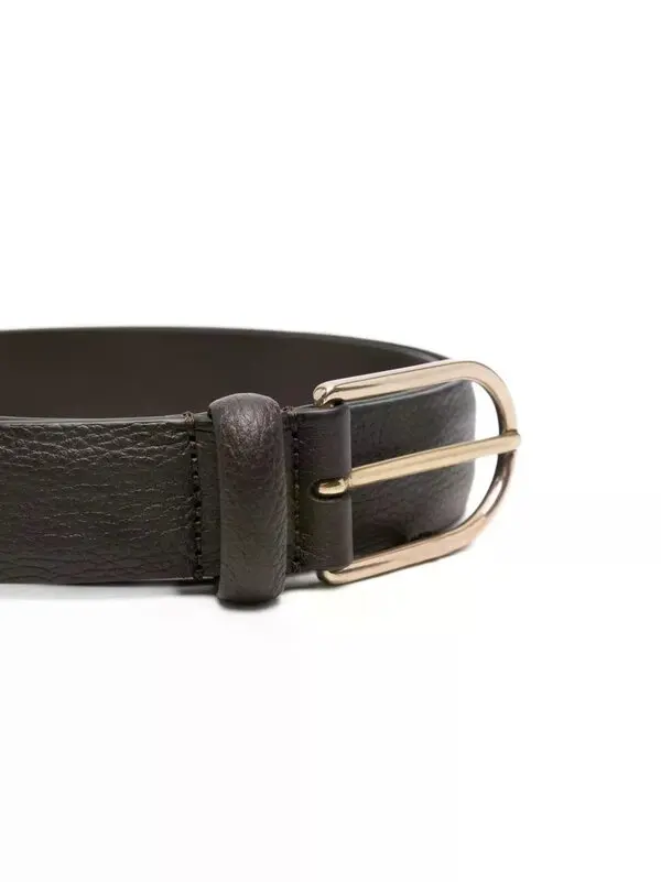 DELL'OGLIO Textured Leather Belt