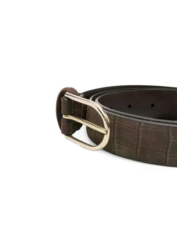 DELL'OGLIO Crocodile-effect Belt