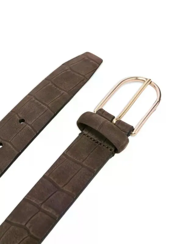 DELL'OGLIO Crocodile-effect Belt