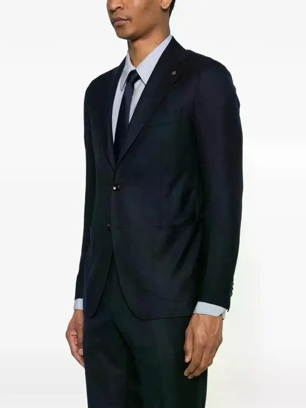 Tagliatore Button Blazer - Blue