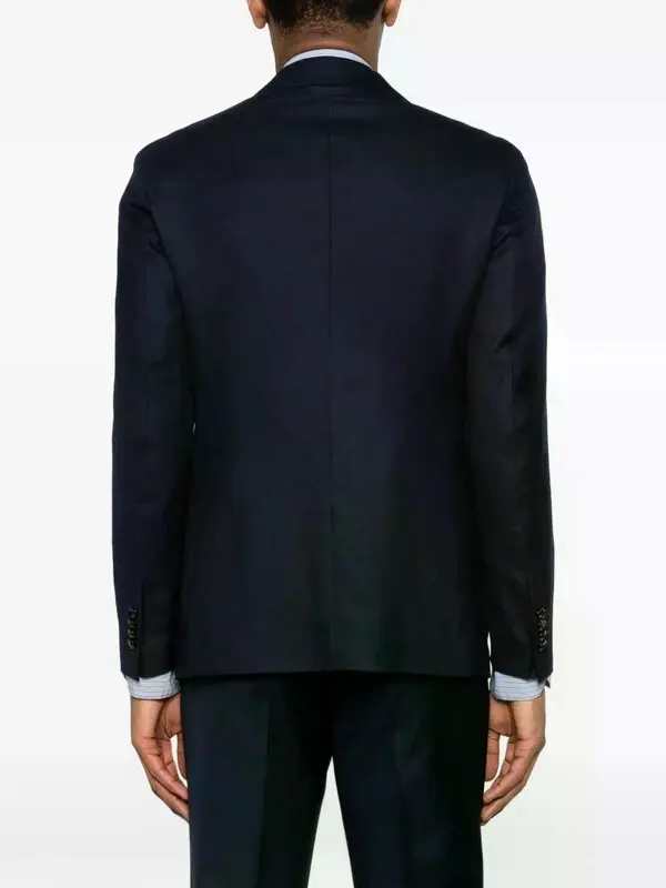 Tagliatore Button Blazer - Blue