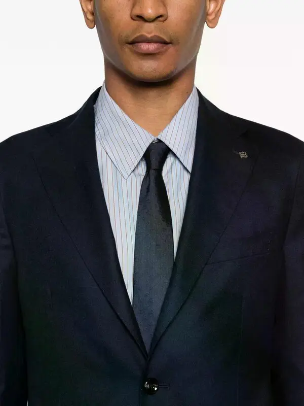 Tagliatore Button Blazer - Blue
