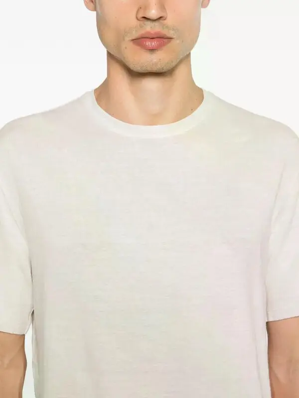ROBERTO COLLINA Crew-neck T-shirt - Neutrals