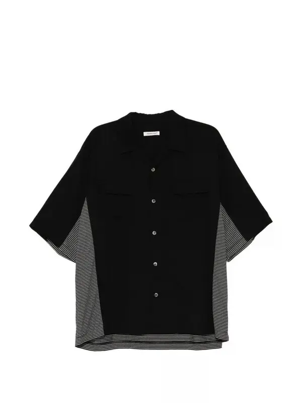 Undercover Striped-panel Shirt - Black