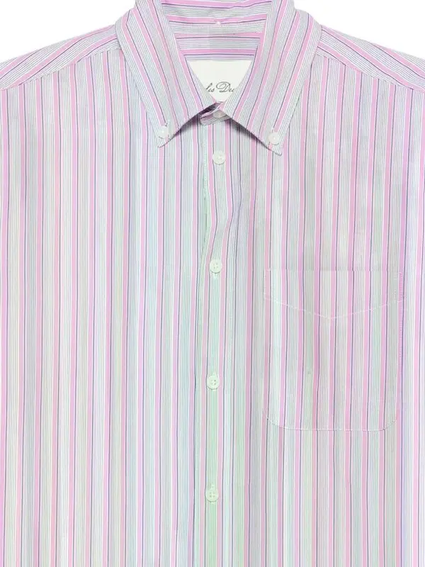 LES DEUX Striped Shirt - Pink