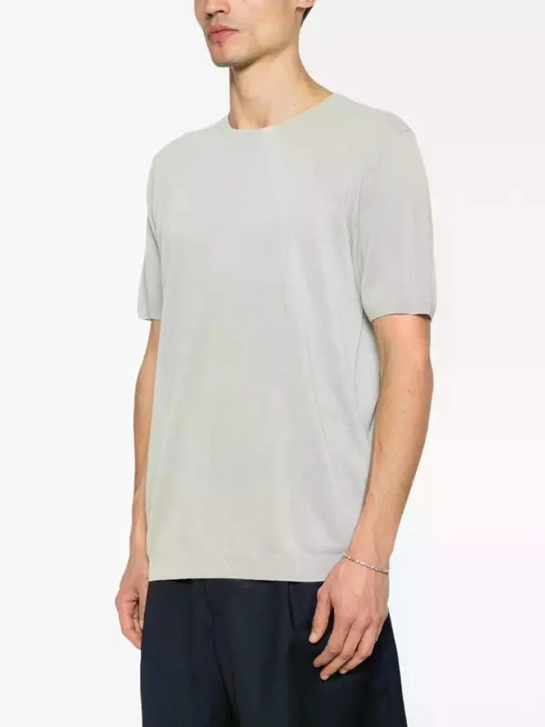 ROBERTO COLLINA Crew-neck Ribbed-knit T-shirt
