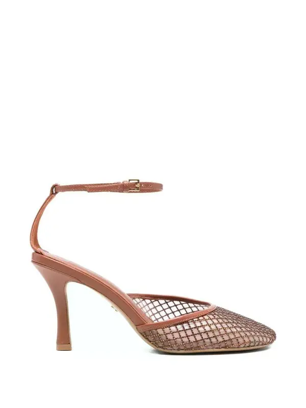 Lola Cruz Ruby Net Pumps