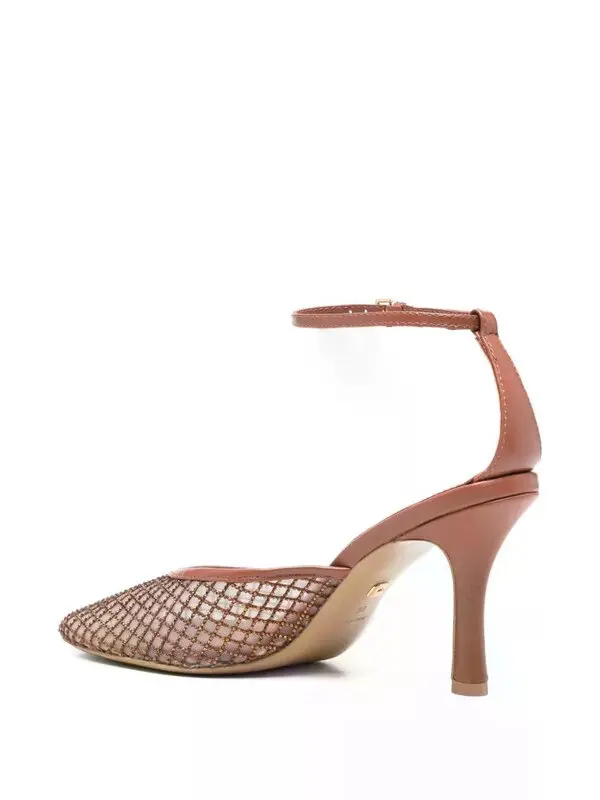 Lola Cruz Ruby Net Pumps