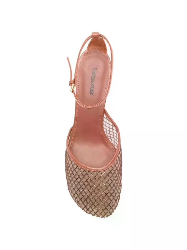 Lola Cruz Ruby Net Pumps