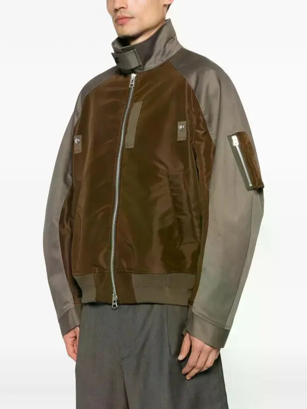 Sacai Zipped Panelled Jacket