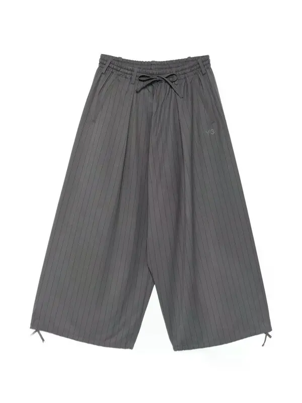 Y3 Pinstripe Drawstring Trousers
