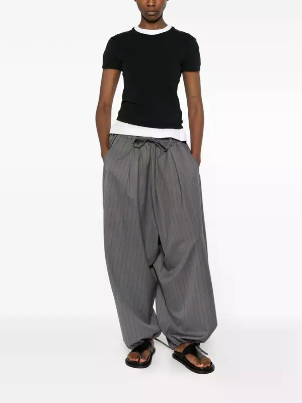 Y3 Pinstripe Drawstring Trousers