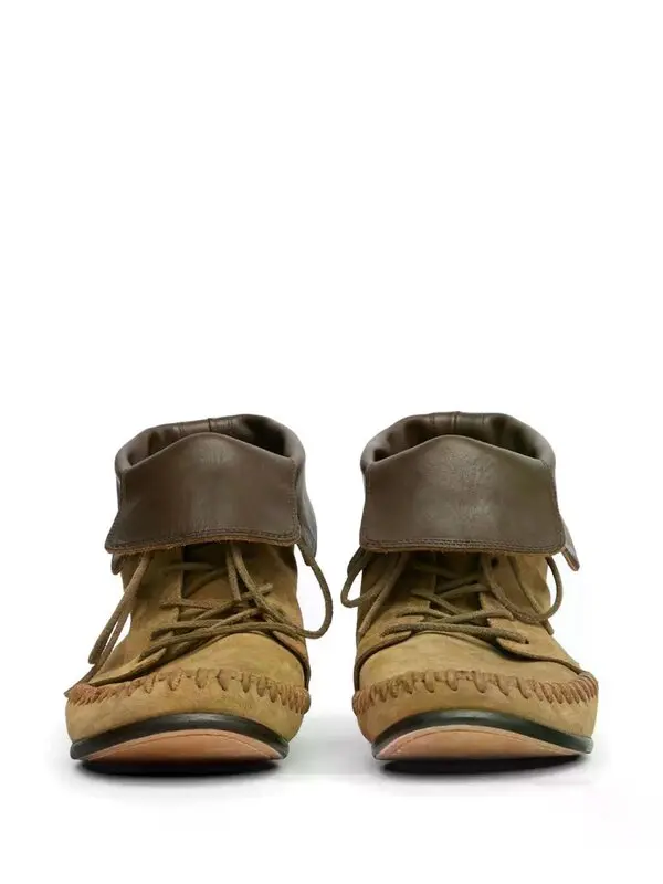 MARANT Varny Braided Lace-up Ankle Boots