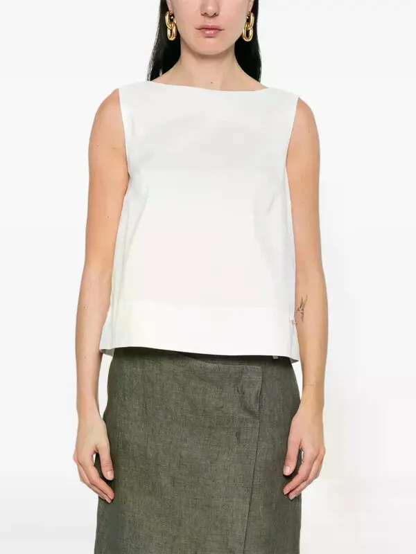 Herno Round-neck Blouse - Neutrals