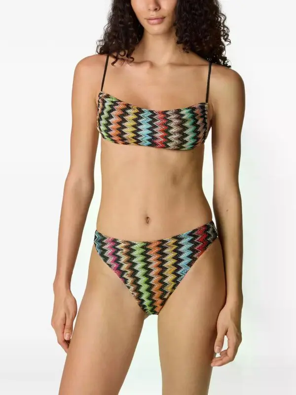 Missoni Zigzag-knit Bikini - Black