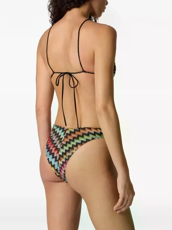 Missoni Zigzag-knit Bikini - Black