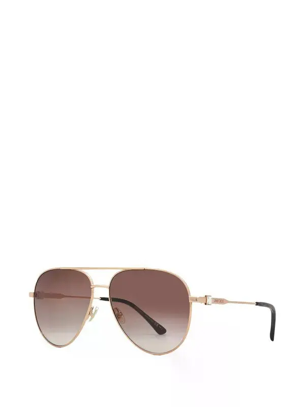 JIMMY CHOO Full Rim Aviator Sunglasses