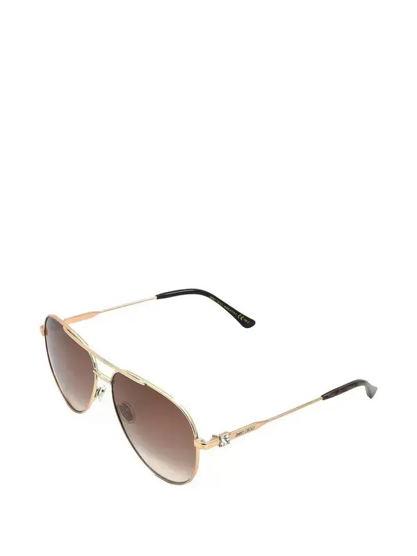 JIMMY CHOO Full Rim Aviator Sunglasses