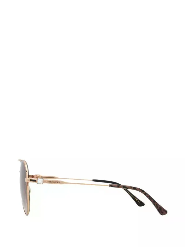 JIMMY CHOO Full Rim Aviator Sunglasses