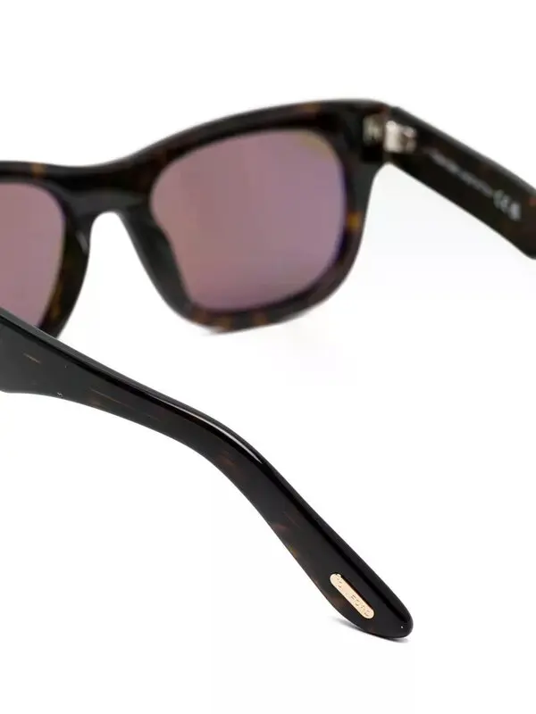 TOM FORD Tortoiseshell Rectangle Sunglasses