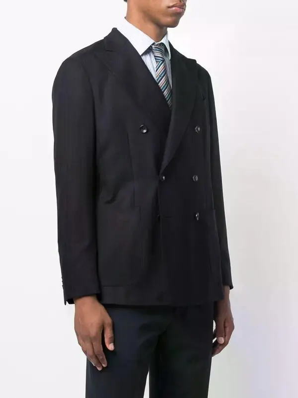 Boglioli Double-breasted Pinstripe Blazer