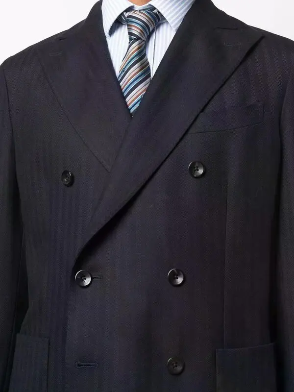 Boglioli Double-breasted Pinstripe Blazer
