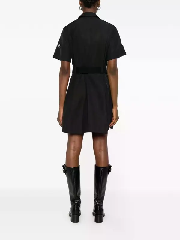 Moose Knuckles Belted Zip-up Mini Shirt Dress
