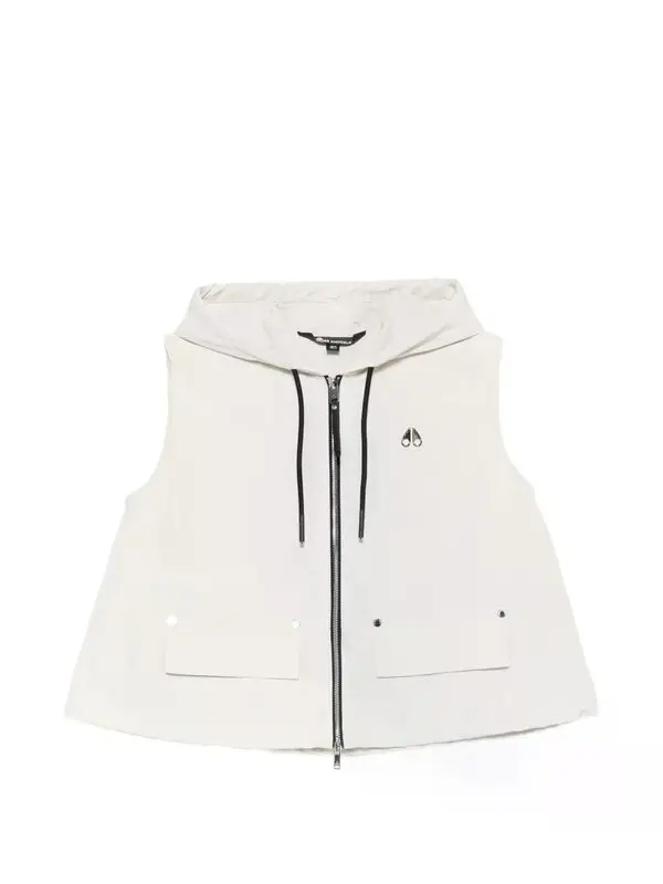 Moose Knuckles Hooded Gilet With Front Pockets - Neutrals