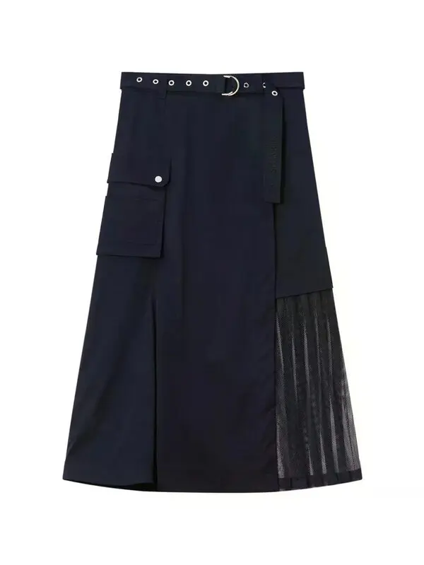 MUSIUM DIV. Belted Skirt With Pocket Detail