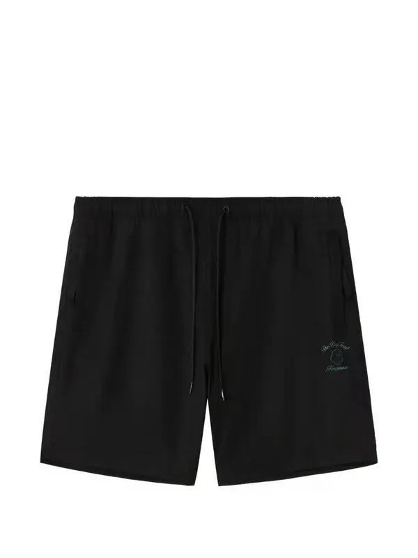 FINGERCROXX Drawstring Label Shorts - Black